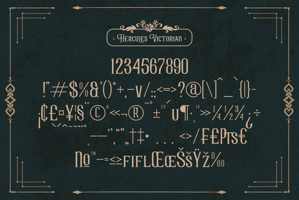 Hercules Typeface - So Fontsy