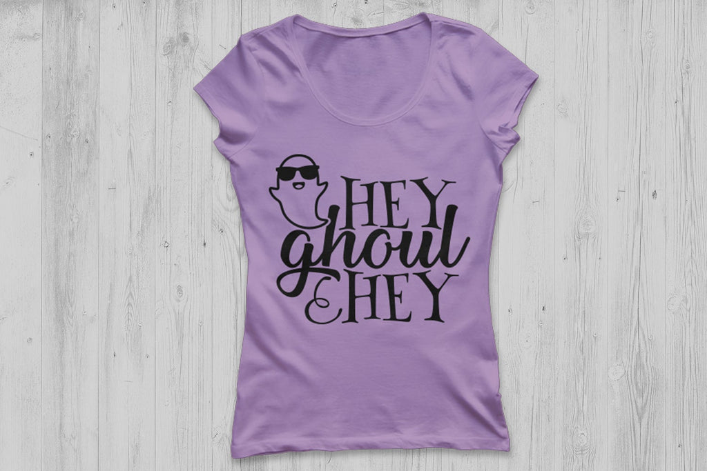 Hey Ghoul Hey| Halloween Ghost SVG Cutting Files. - So Fontsy