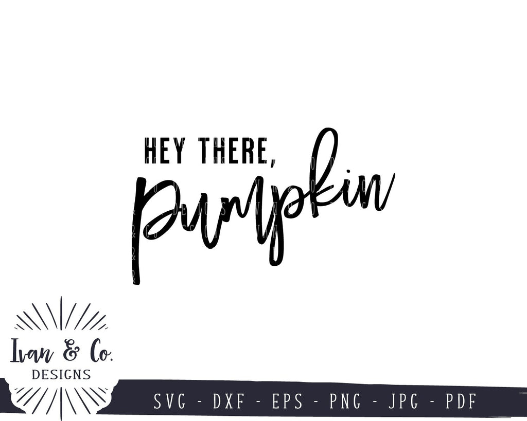 Hey There, Pumpkin SVG Files | Fall Sign | Autumn SVG (844887663) - So ...