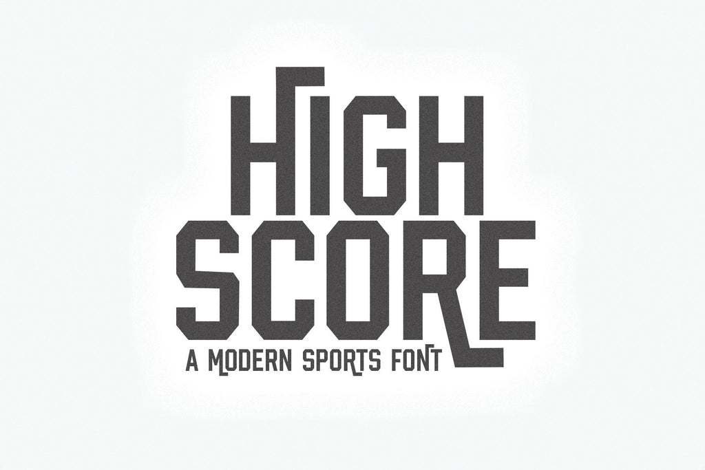 High Score - Sporty Font - So Fontsy