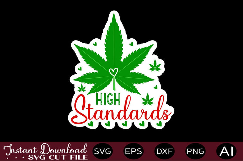 High Standards sticker design - So Fontsy