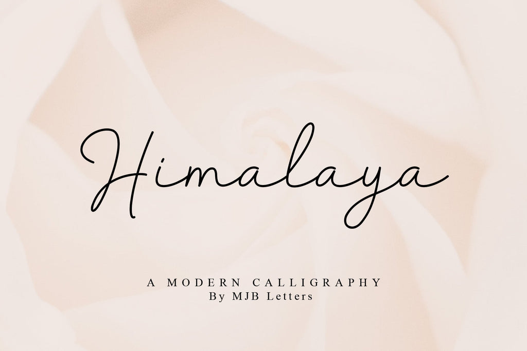 Himalaya Modern Calligraphy - So Fontsy