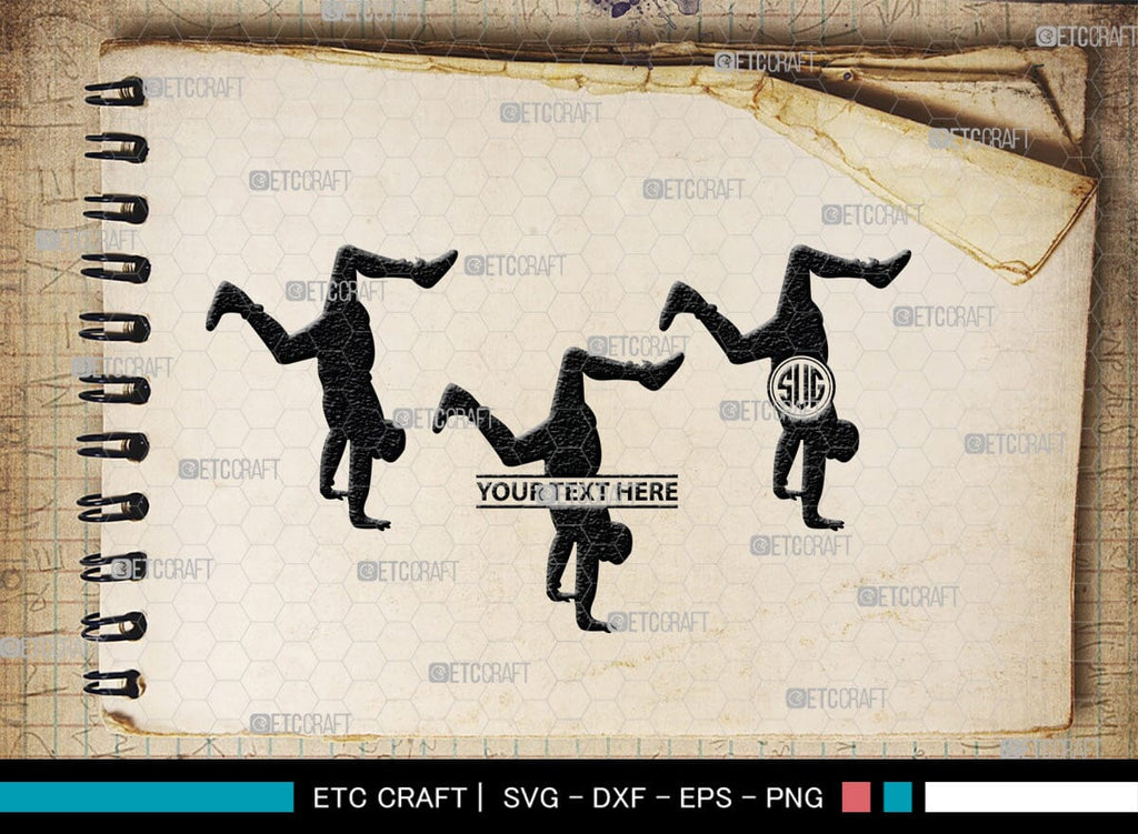 Hip Hop Monogram, Hip Hop Silhouette, Hip Hop SVG, Hip Hop Dancers Svg ...