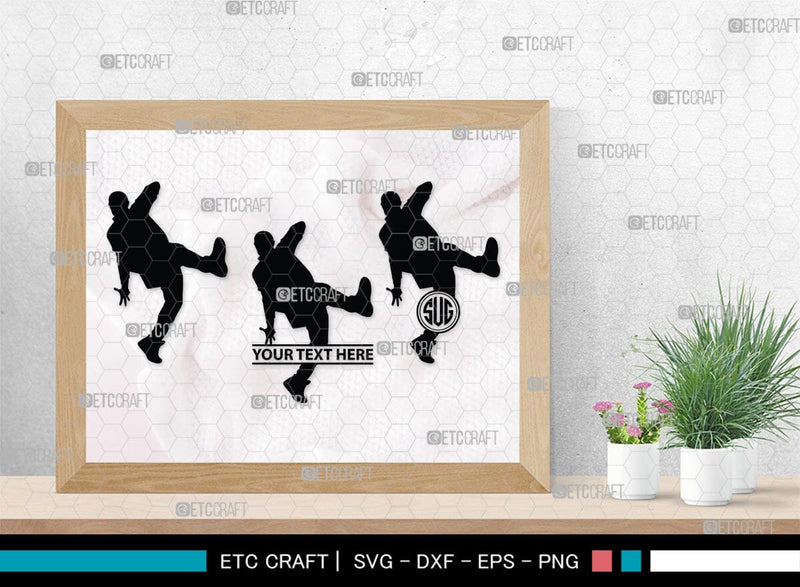 Hip Hop Monogram, Hip Hop Silhouette, Hip Hop SVG, Hip Hop Dancers Svg ...