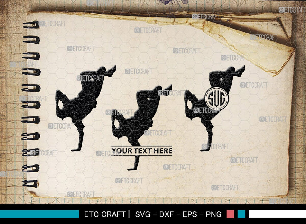 Hip Hop Monogram, Hip Hop Silhouette, Hip Hop SVG, Hip Hop Dancers Svg ...