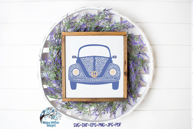 Hippie Car Mandala Zentangle SVG - So Fontsy
