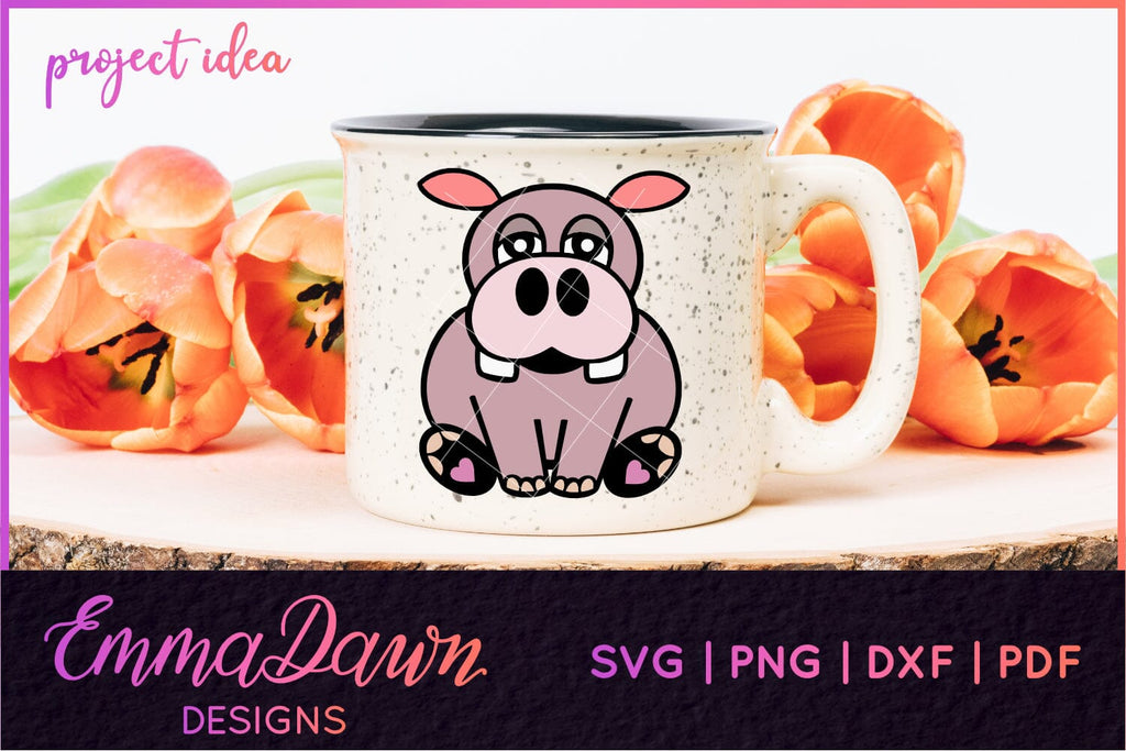 Hippo SVG Cut File - So Fontsy