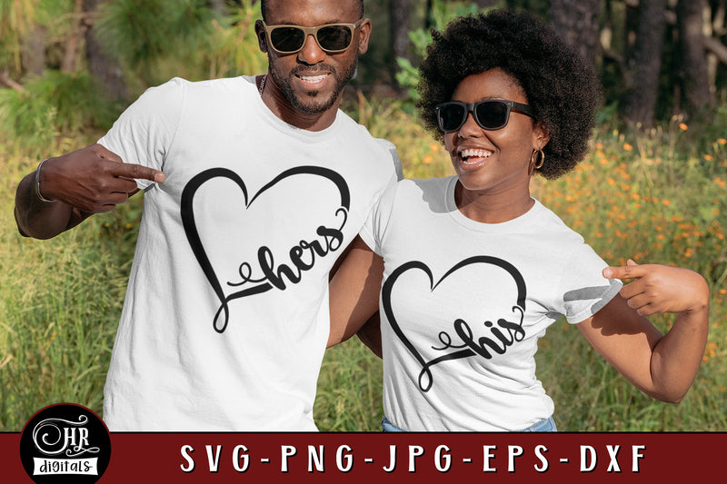 His and Hers SVG Bundle, Matching Couples SVG, Romantic SVG, Love - So ...