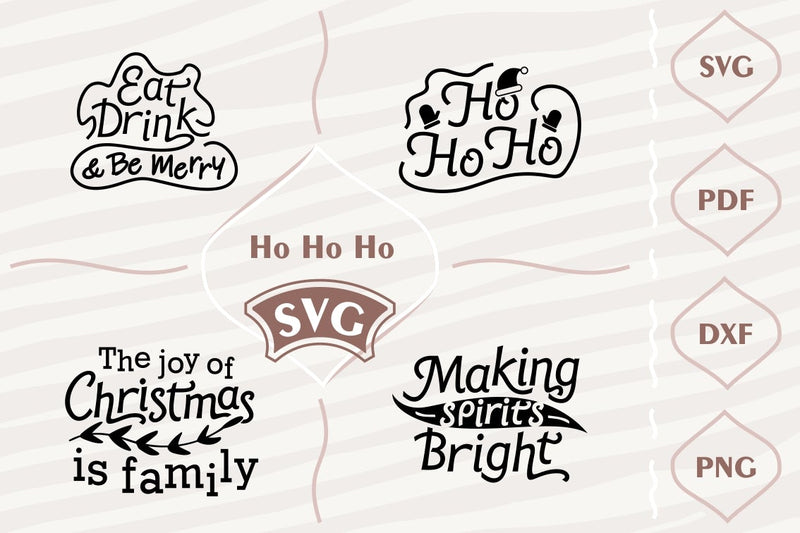 Ho Ho Ho - Christmas SVG bundle - So Fontsy