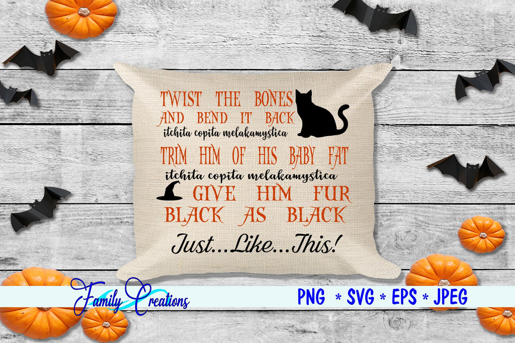 Hocus Pocus Cat Spell - So Fontsy