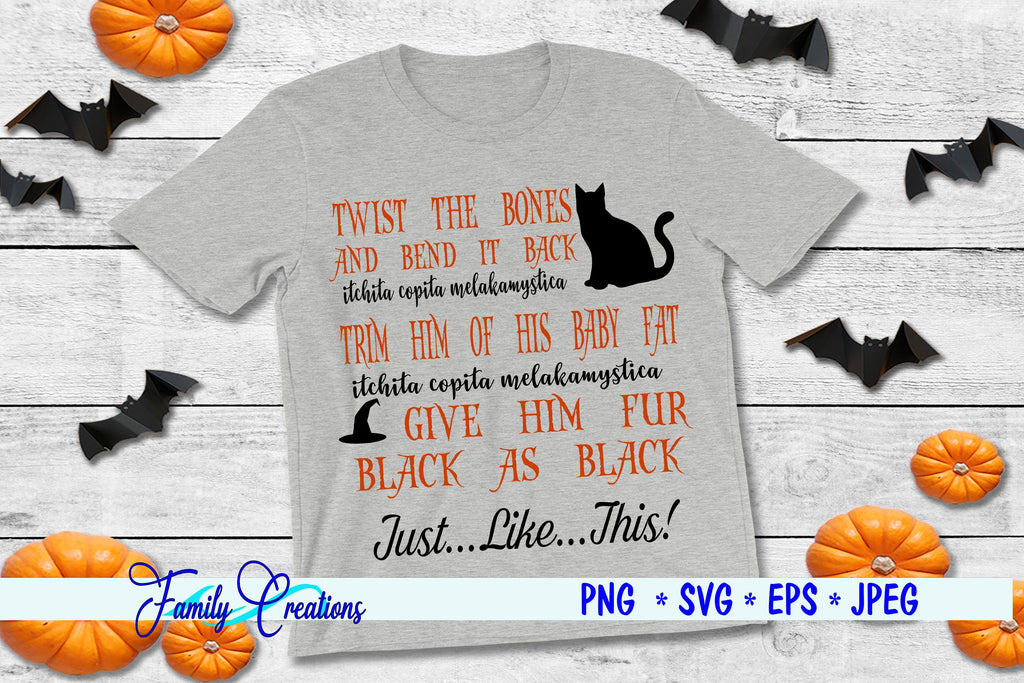 Hocus Pocus Cat Spell - So Fontsy