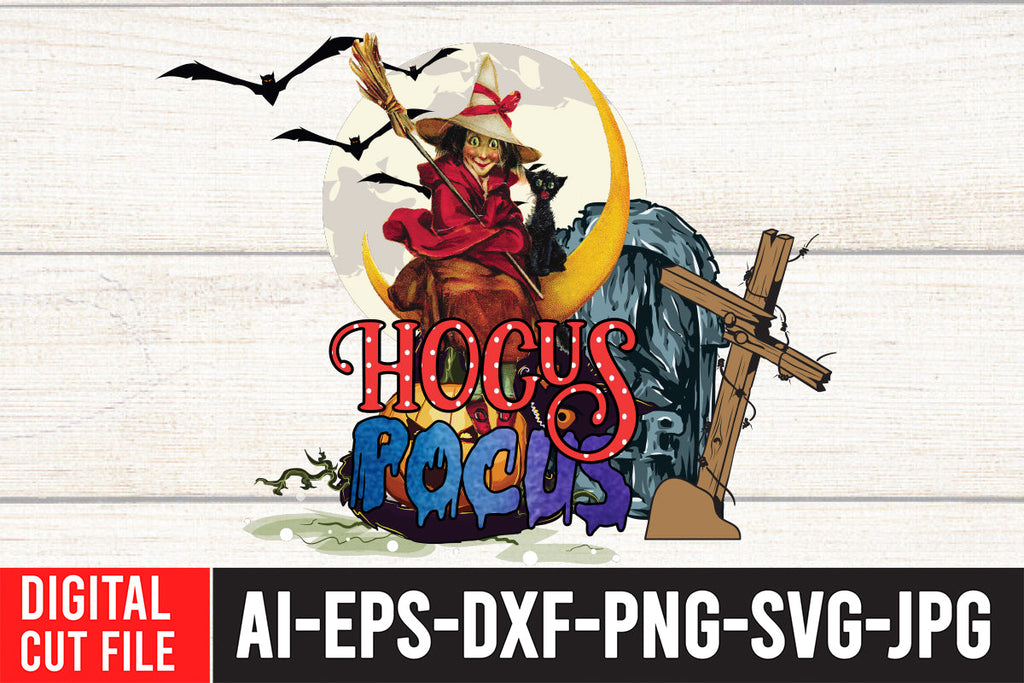 Hocus Pocus Sublimation Design - So Fontsy