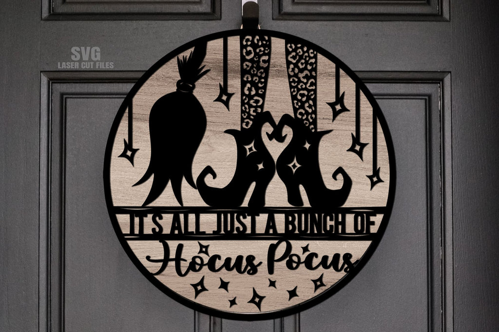 Hocus Pocus SVG | Halloween Sign SVG Laser Cut Files - So Fontsy