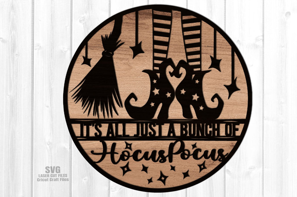 Hocus Pocus SVG | Halloween SVG | Witch Sign SVG Laser Cut Files - So ...