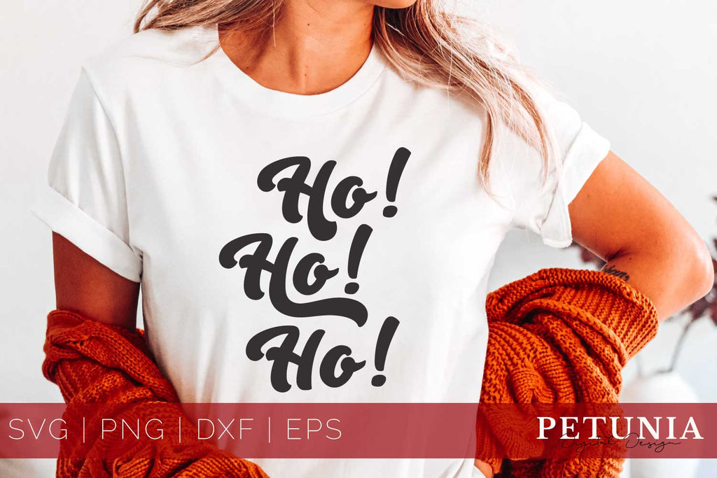 Hohoho Christmas Letters SVG | Christmas SVG - So Fontsy