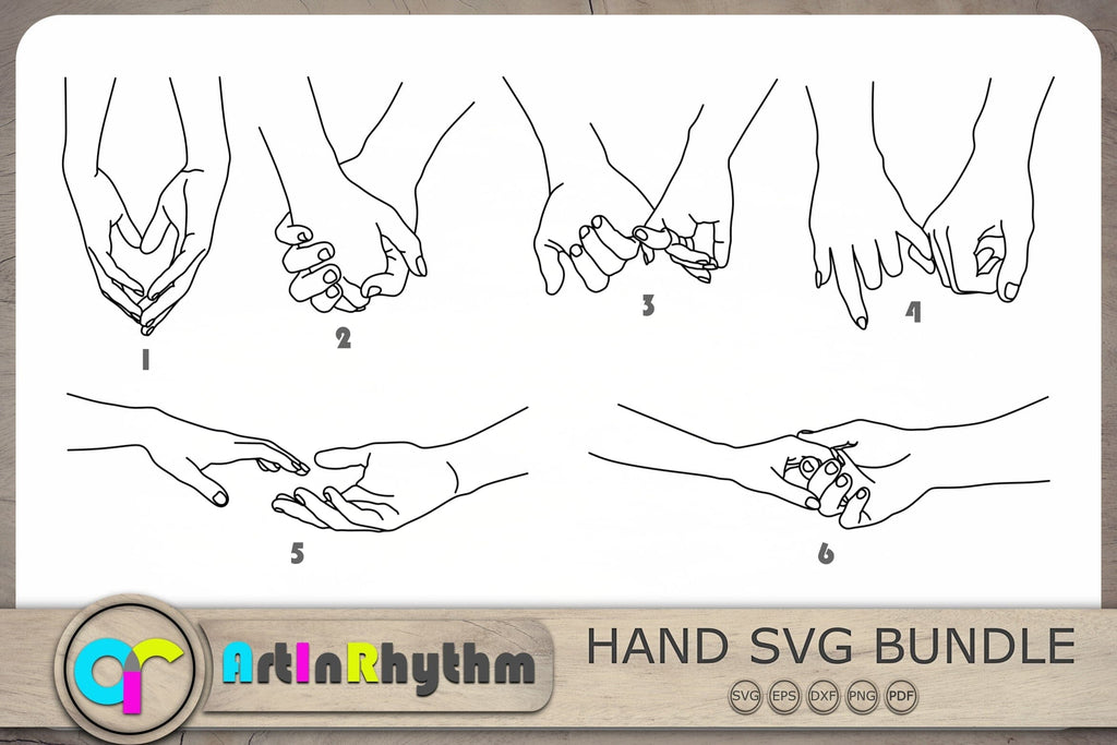 Holding Hands SVG, Couple Hands SVG, Hands SVG, Love SVG - So Fontsy