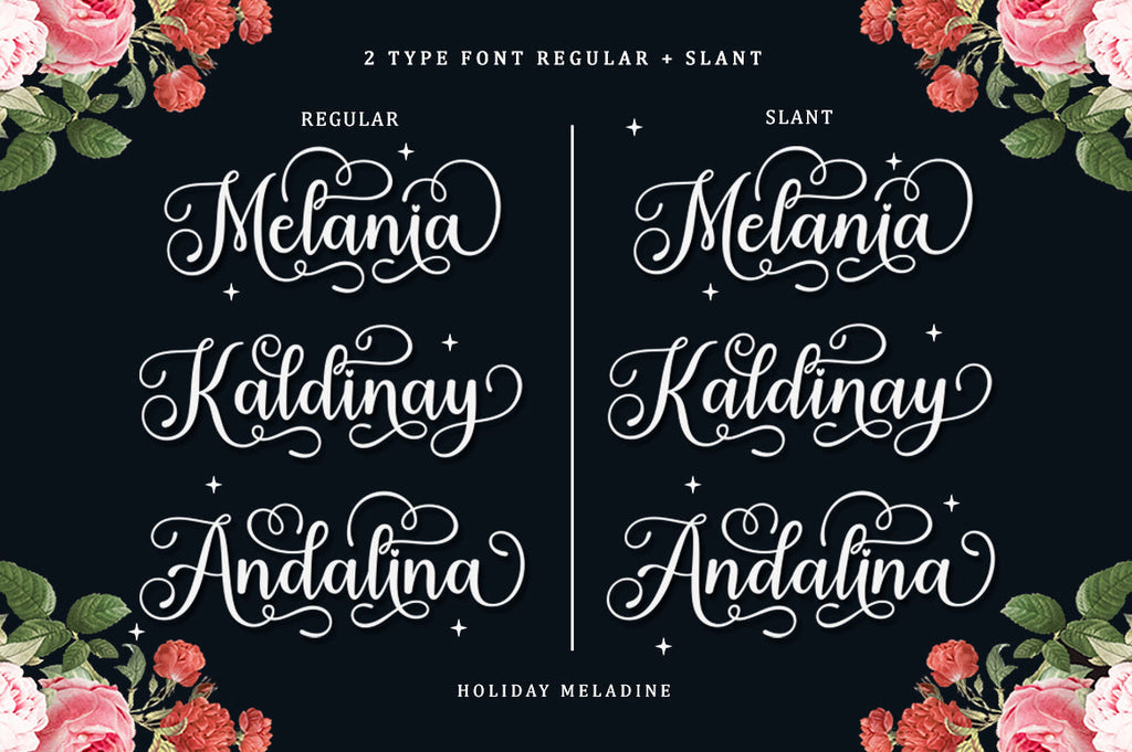 Holiday Meladine - Script Font - So Fontsy