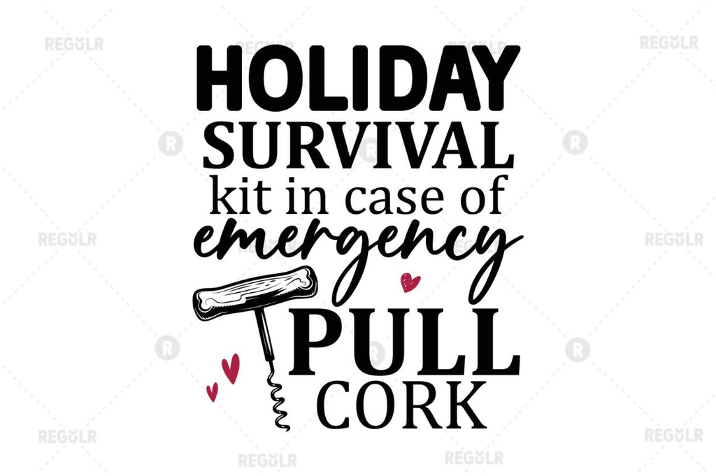 Holiday survival kit in SVG - So Fontsy