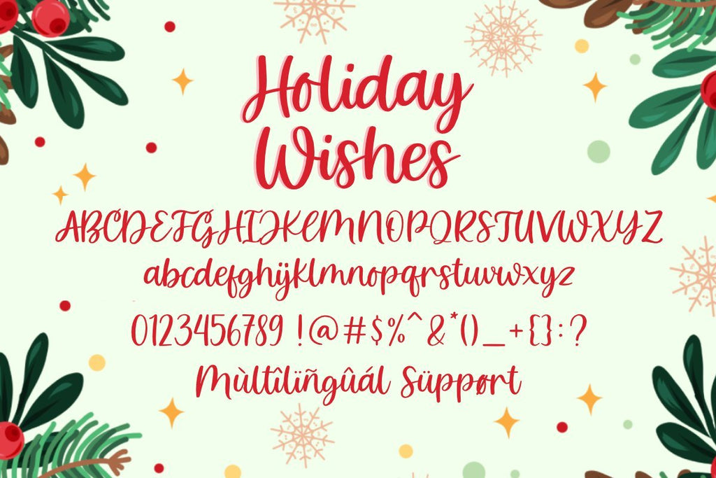 Holiday Wishes | Handwritten Script Font - So Fontsy