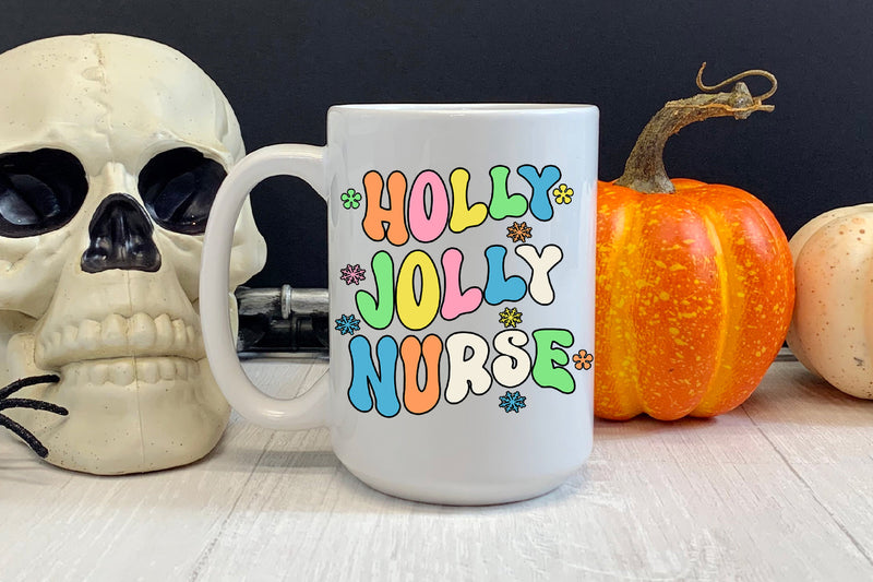 Holly Jolly Nurse Sublimation I Holiday Nurse Sublimation - So Fontsy
