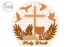 Holy Week Religious Cut Template Easter Multilayer Laser Cut Wood or ...