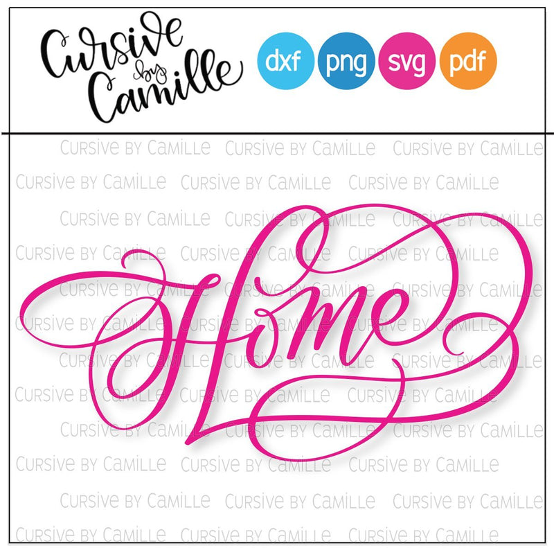 Home Hand Lettered Cut File - So Fontsy