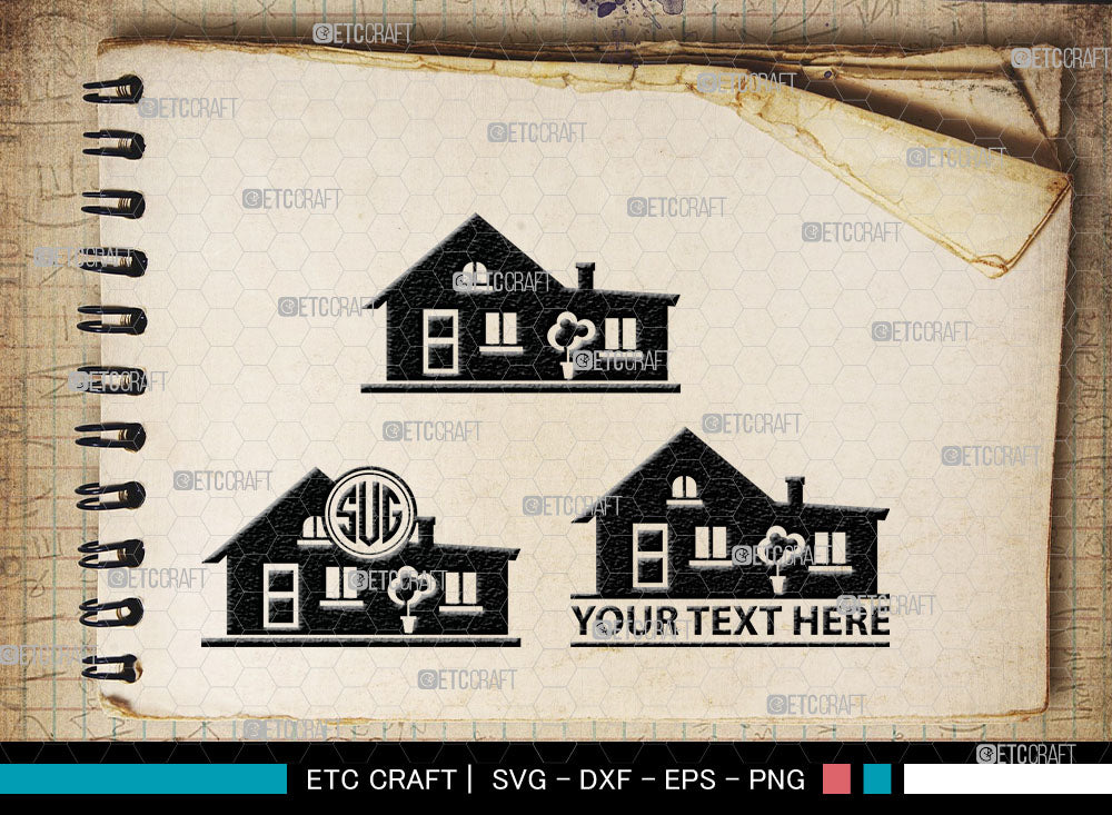 Home Monogram, Home Silhouette, House Svg, Building Svg, Architecture ...