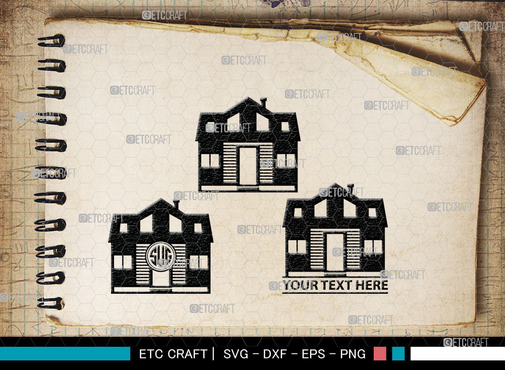 Home Monogram, Home Silhouette, House Svg, Building Svg, Architecture ...