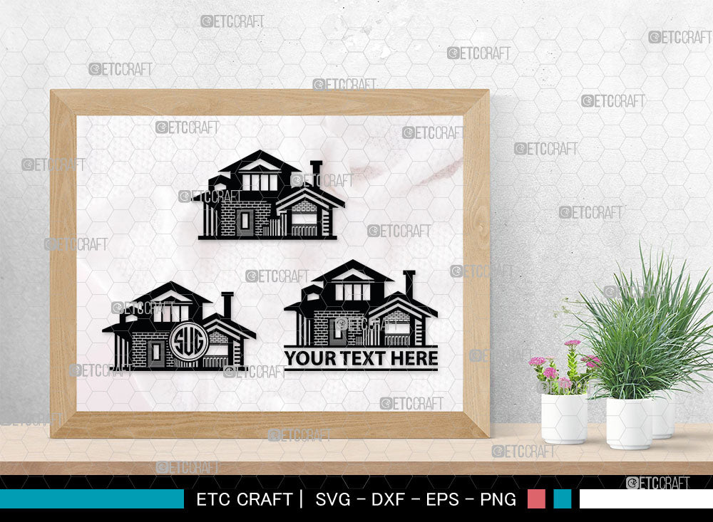 Home Monogram, Home Silhouette, House Svg, Building Svg, Architecture ...