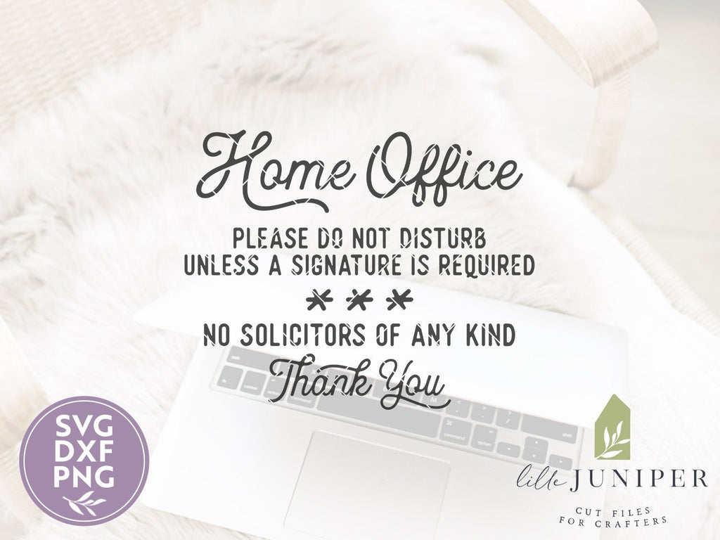 Home Office SVG Files | No Solicitors SVG - So Fontsy