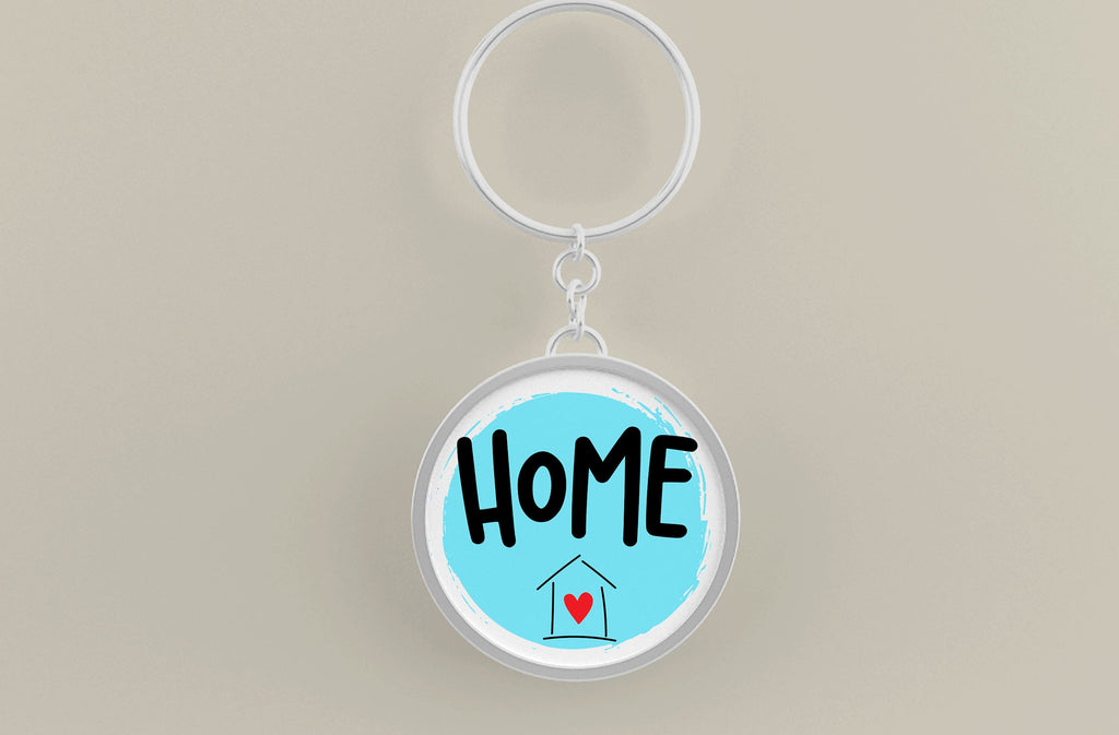 Home, Round Key ring SVG - So Fontsy