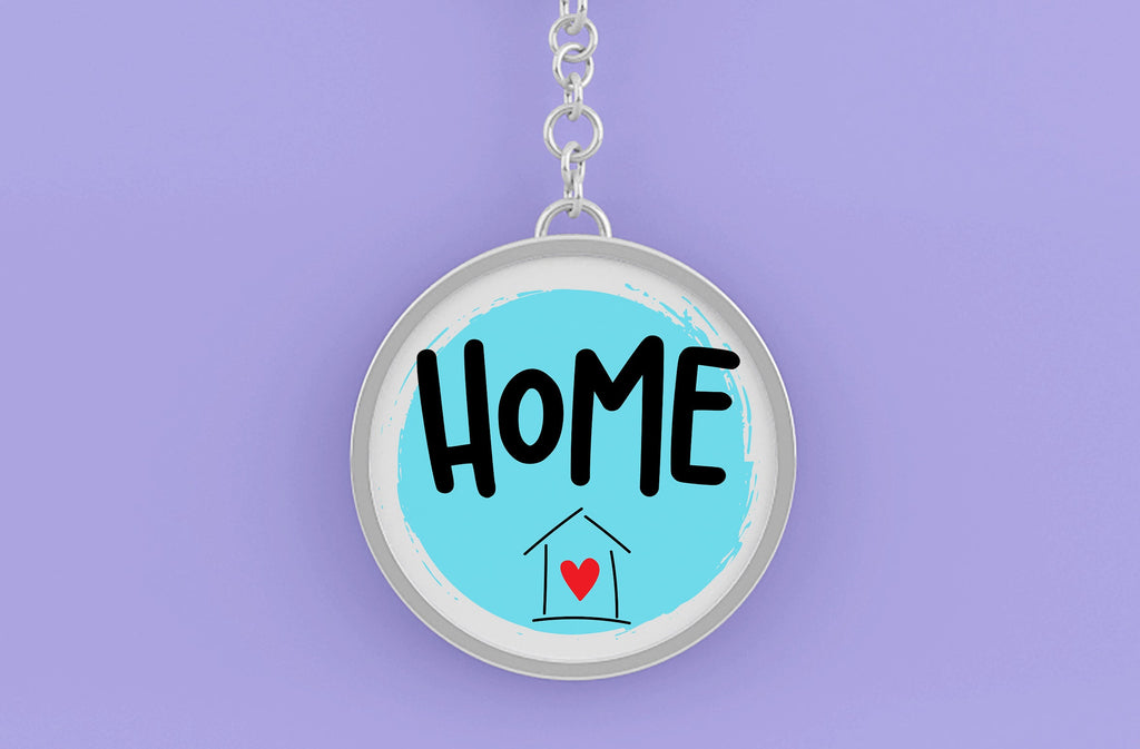 Home, Round Key ring SVG - So Fontsy