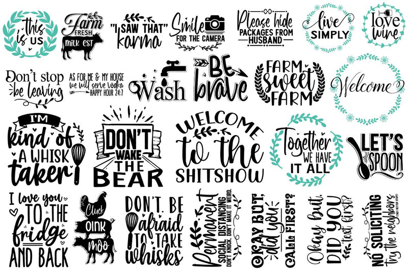 Home & Sign SVG Bundle - So Fontsy