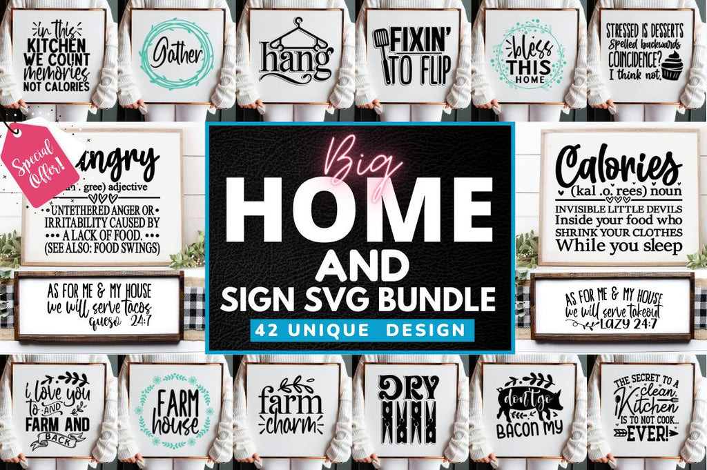 Home & Sign SVG Bundle - So Fontsy