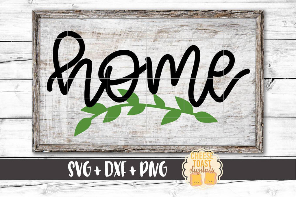 Home - Sign SVG File - SVG PNG DXF Cut Files - So Fontsy