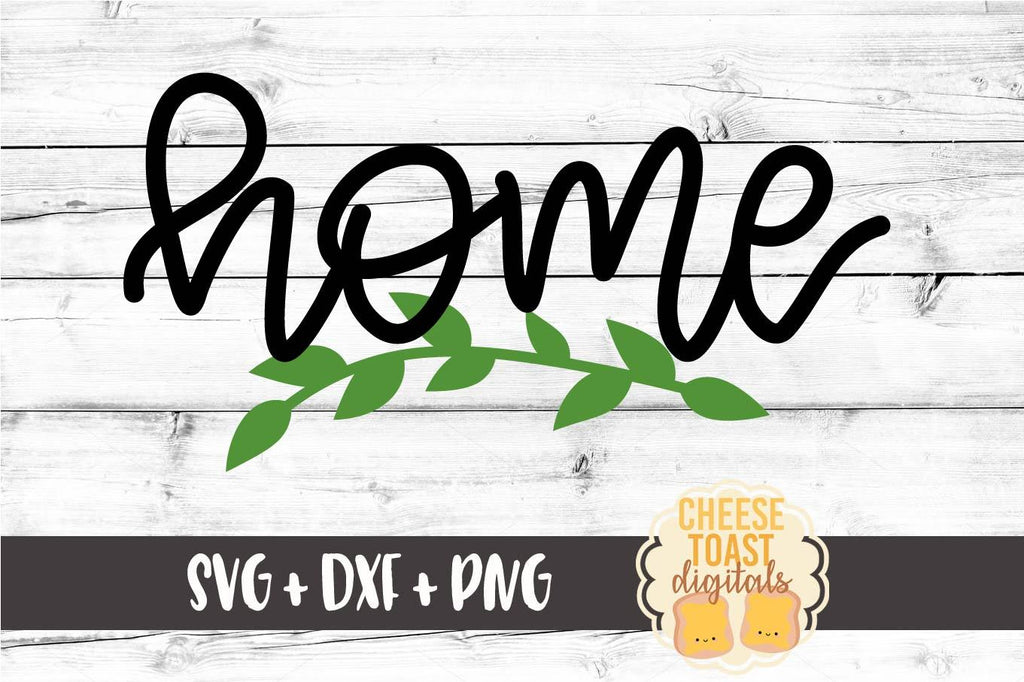 Home - Sign SVG File - SVG PNG DXF Cut Files - So Fontsy