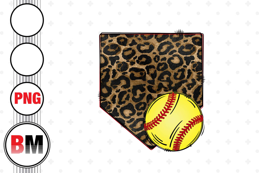 Home Softball Leopard PNG Files - So Fontsy