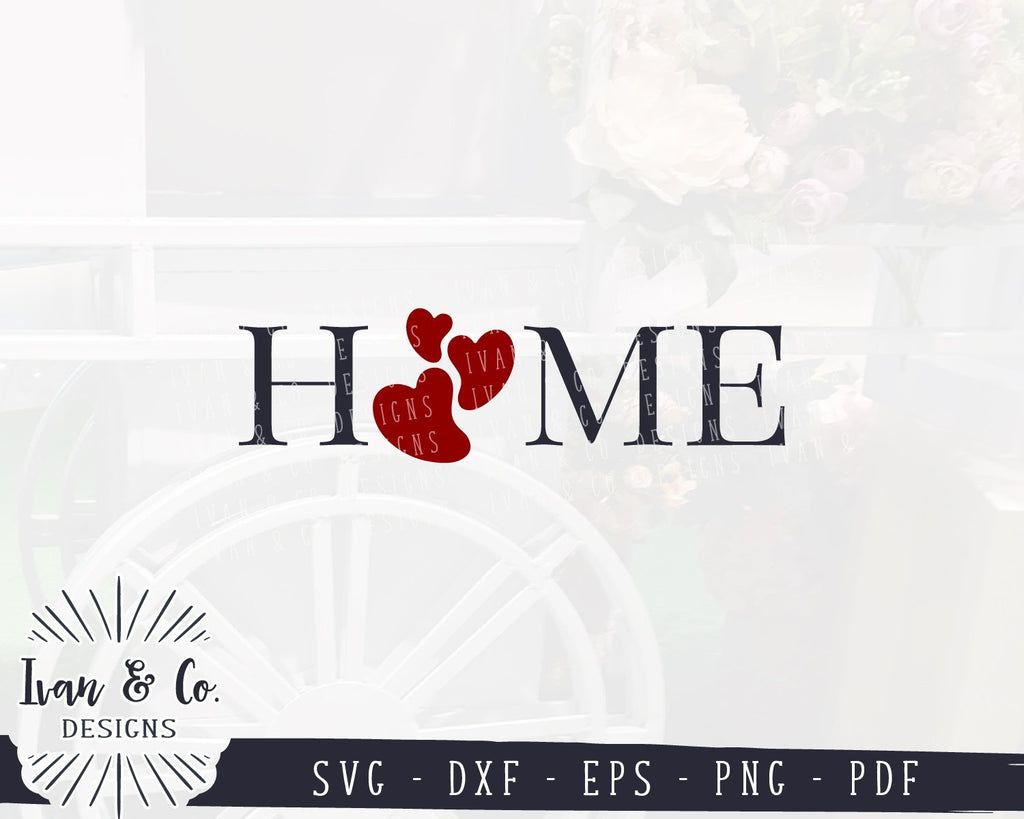 Home SVG Files | Home with Heart | Farmhouse Sign | Heart SVG Cutting ...