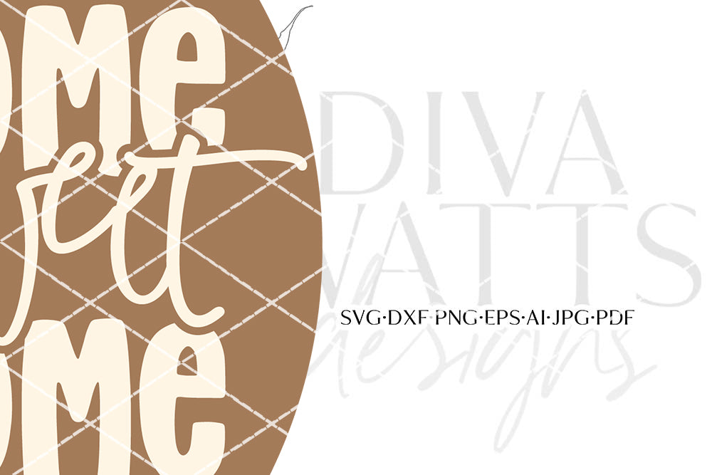 Home Sweet Home Gingerbread SVG | Round Welcome Design - So Fontsy