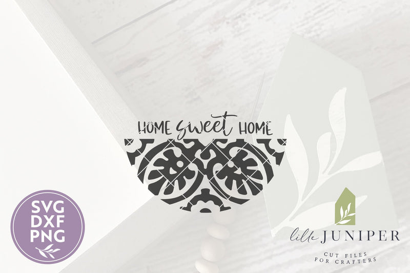 Home Sweet Home SVG | Round Tile SVG - So Fontsy