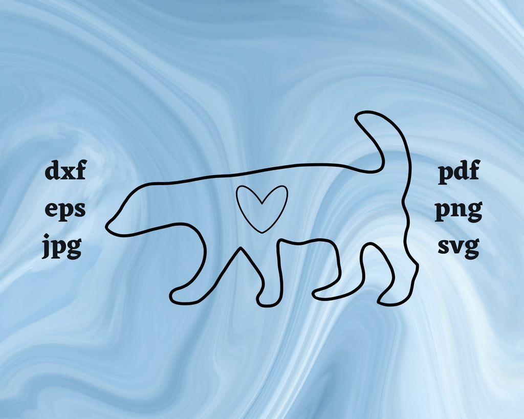 Honey Badger Heart SVG Cut File - So Fontsy