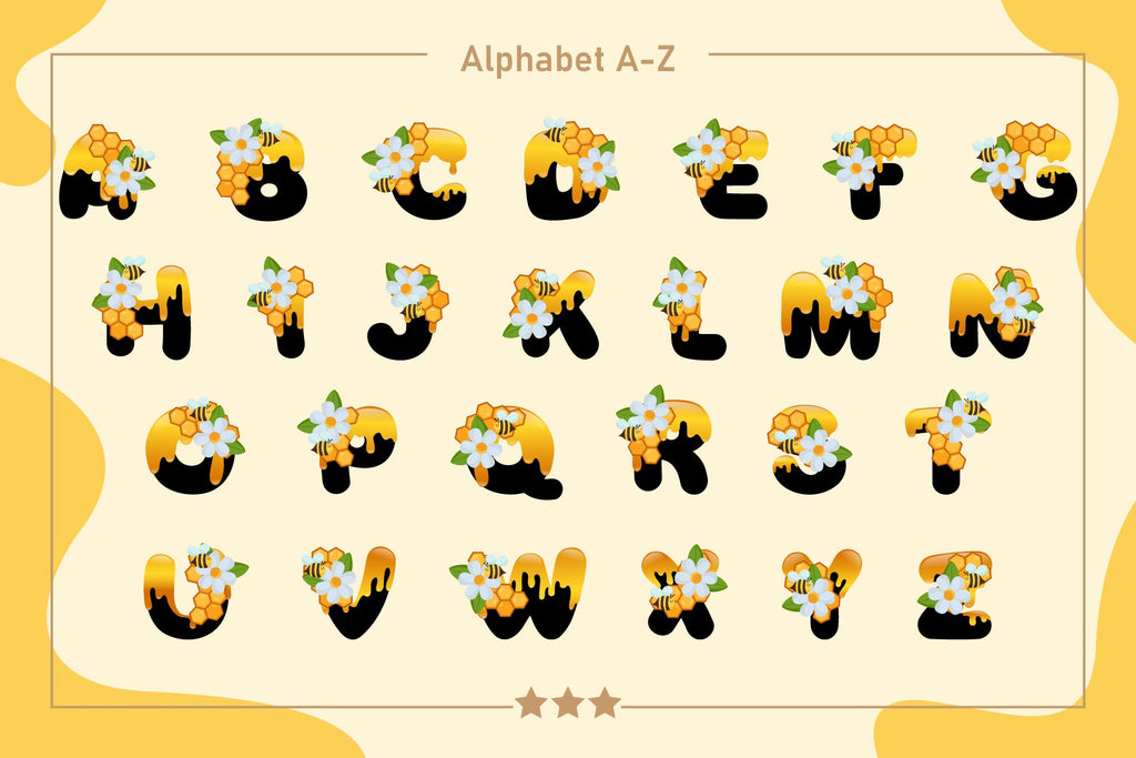 Honey Bee Color Fonts - So Fontsy