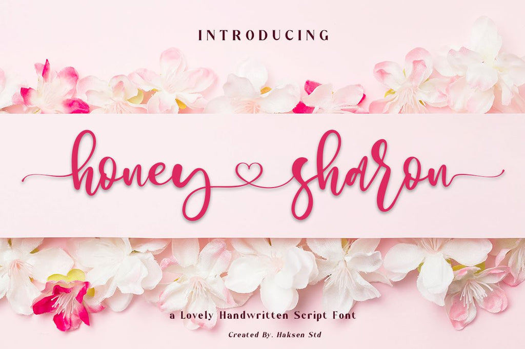 Honey Sharon Lovely Handwritten Script - So Fontsy
