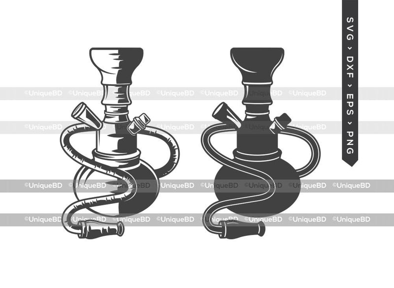 Hookah SVG Cut File | Hookah Pipe Svg | Shisha Svg | Shisha Icon Svg ...