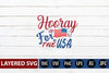 Hooray for the USA SVG cute file - So Fontsy