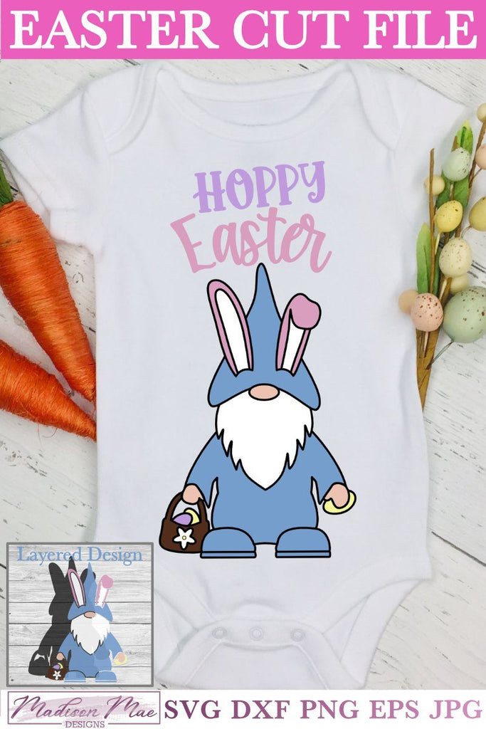Hoppy Easter Gnome SVG - So Fontsy