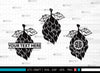 Hops Monogram SVG | Beer Hops Svg | Beer Gift Svg | Hops Plant Svg ...