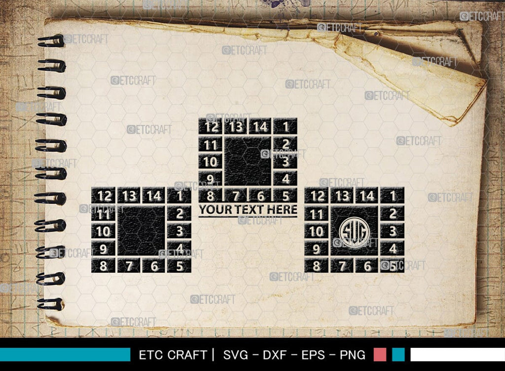 Hopscotch Monogram, Hopscotch Silhouette, Hopscotch SVG, Game Hopscotch ...