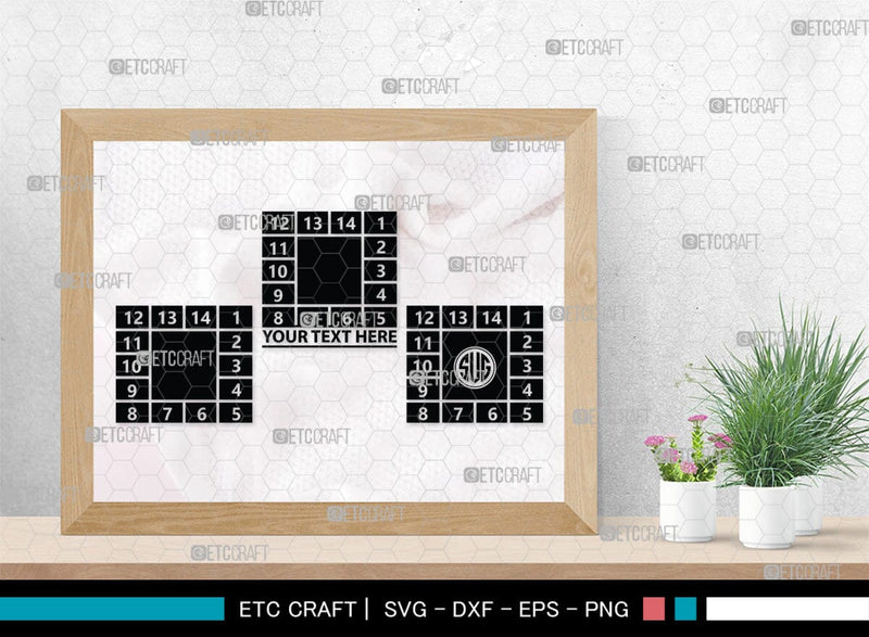 Hopscotch Monogram, Hopscotch Silhouette, Hopscotch SVG, Game Hopscotch ...