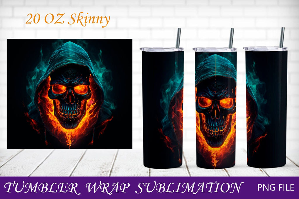 Horror tumbler sublimation, Halloween 20oz tumbler wrap with grim ...